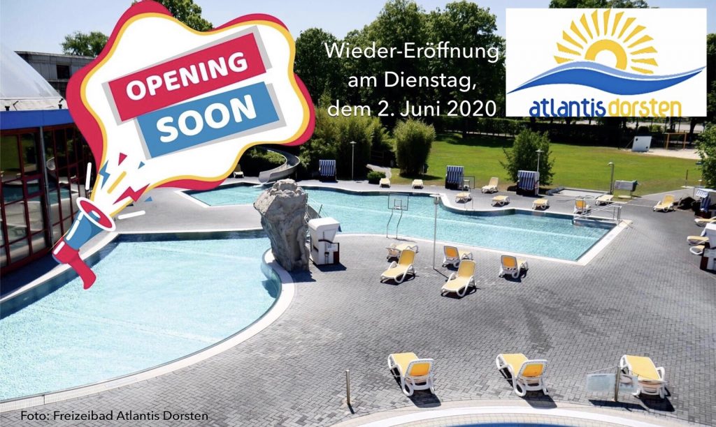 Wieder-Eröffnung des Atlantis Dorsten am kommenden Dienstag (2. Juni ...